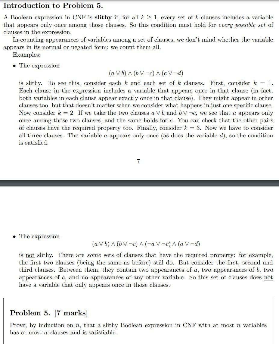 Solved Introduction to Problem 5. A Boolean expression in | Chegg.com