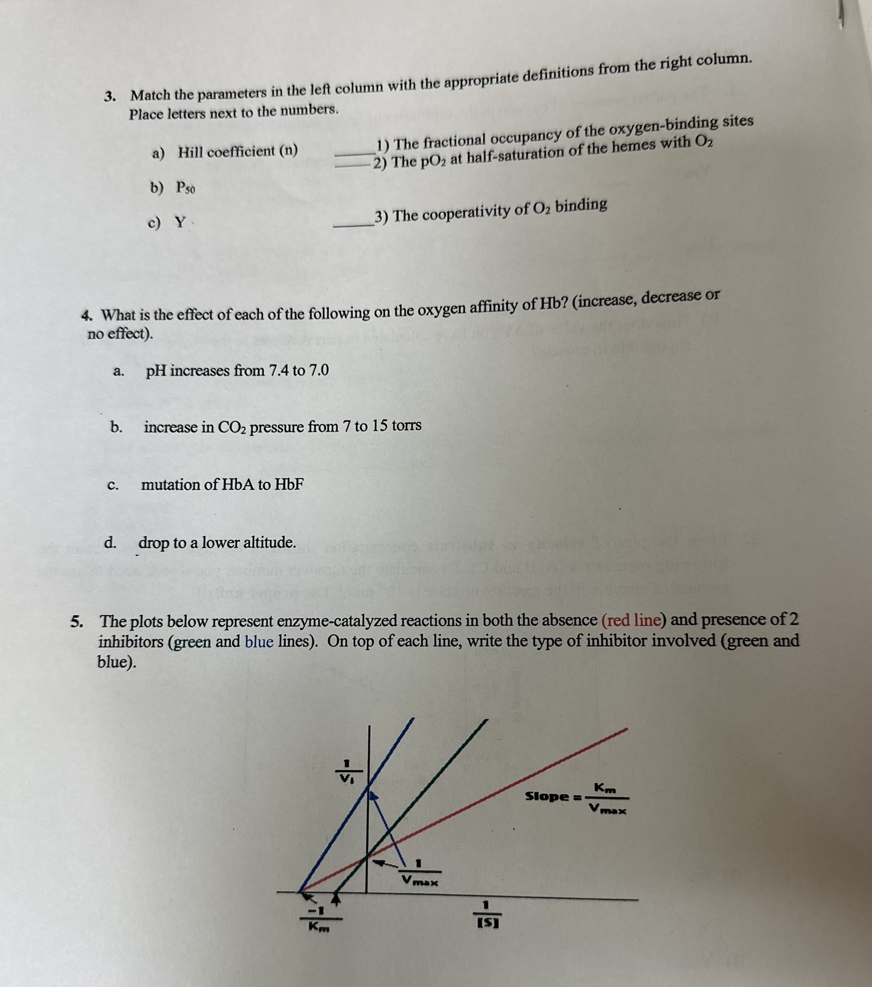 Solved 3. Match the parameters in the left column with the | Chegg.com