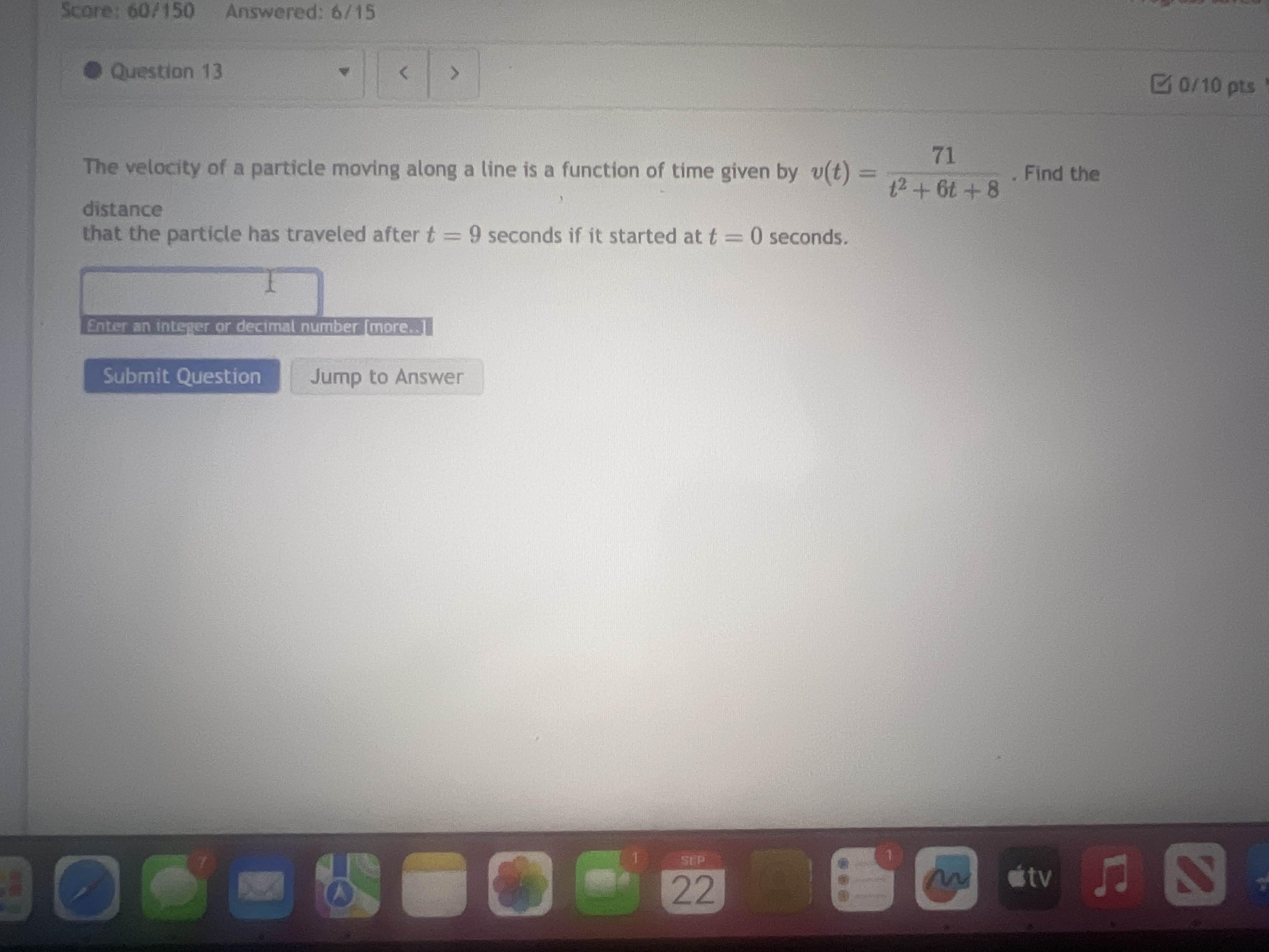 Solved The velocity of a particle moving along a line is a | Chegg.com