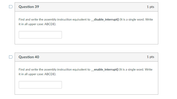 Solved Find and write the assembly instruction equivalent to | Chegg.com