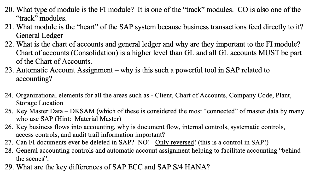 Solved 20. What type of module is the FI module? It is one | Chegg.com