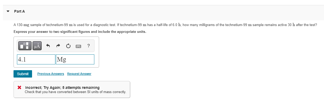 Solved Strontium-85, used for bone scans, has a half-life of | Chegg.com