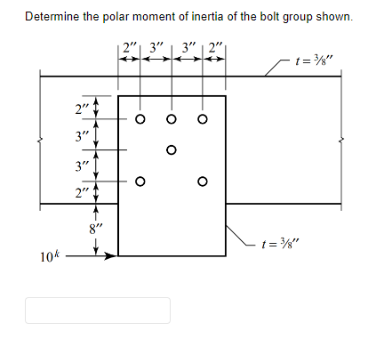 Solved Determine the polar moment of inertia of the bolt | Chegg.com