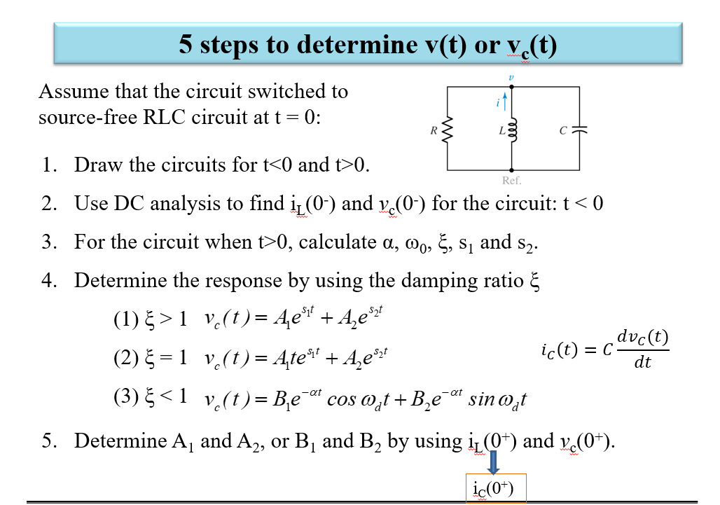 Solved (20pts) Determine vc(t) for all t in the circuit | Chegg.com