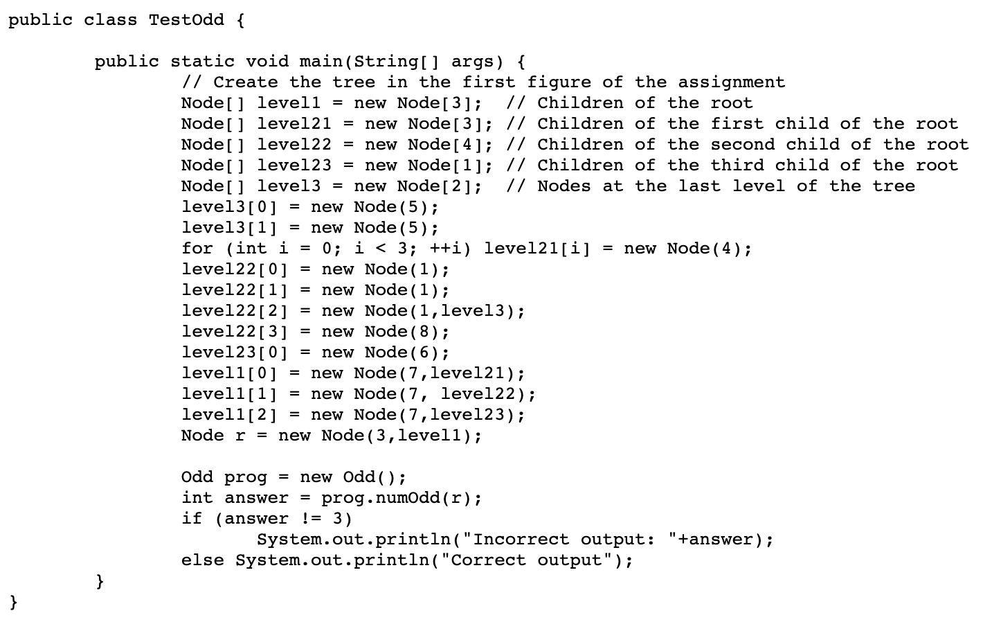 Solved 5.(i) (6 marks) Complete the provided Java class | Chegg.com