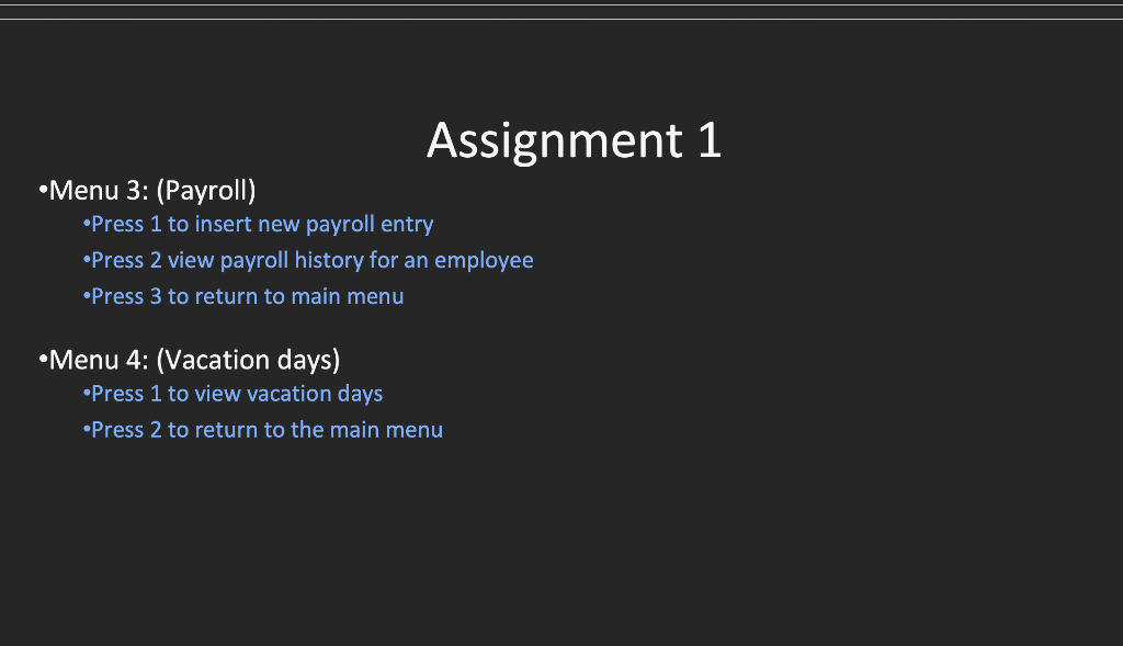 Solved Instructions -Zip your project and all files and | Chegg.com