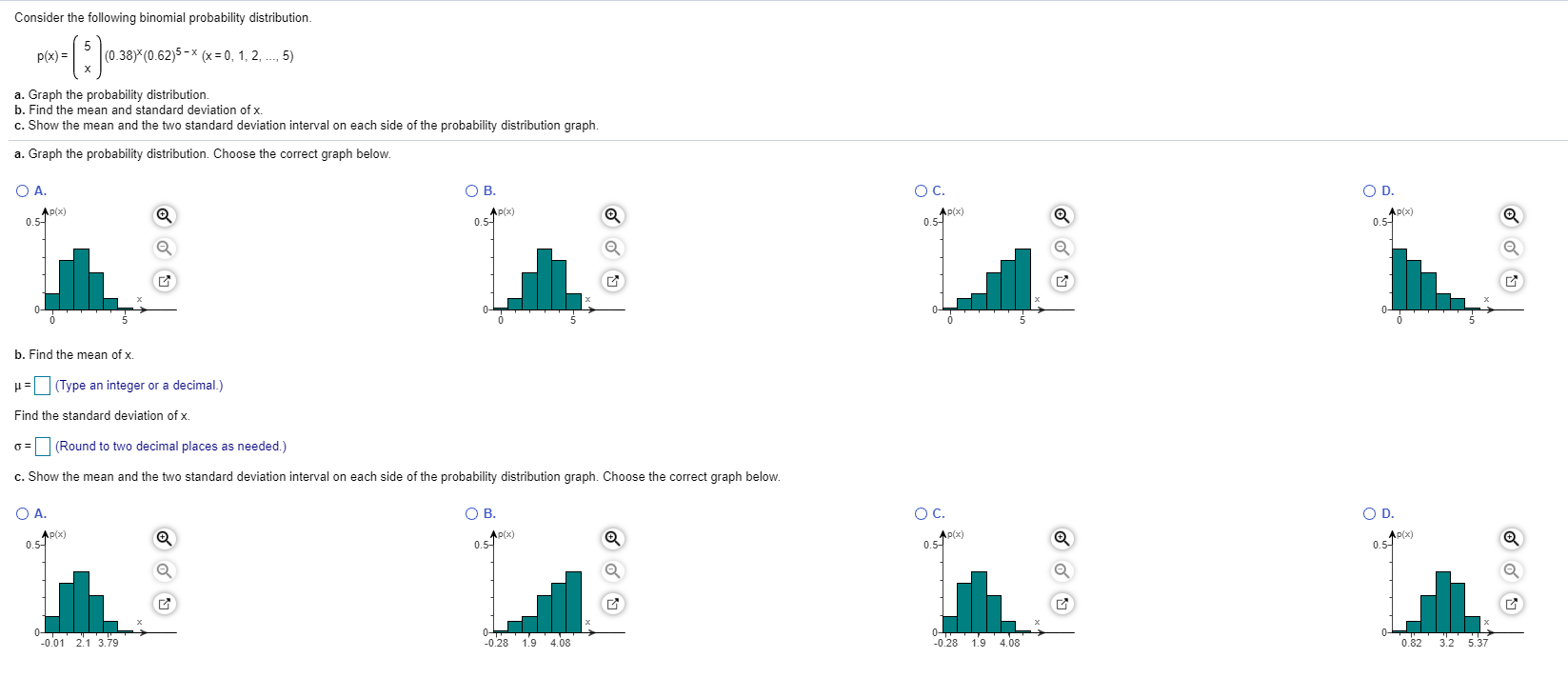 Solved Consider the following binomial probability | Chegg.com