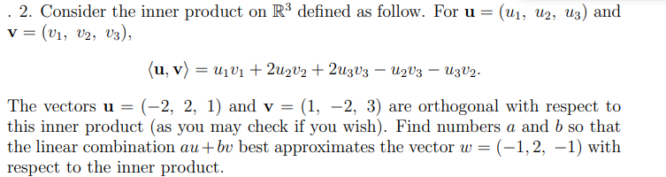 Solved Facts about inner product spaces: Let V be a vector | Chegg.com