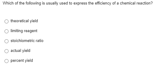 Solved Which of the following is usually used to express the | Chegg.com