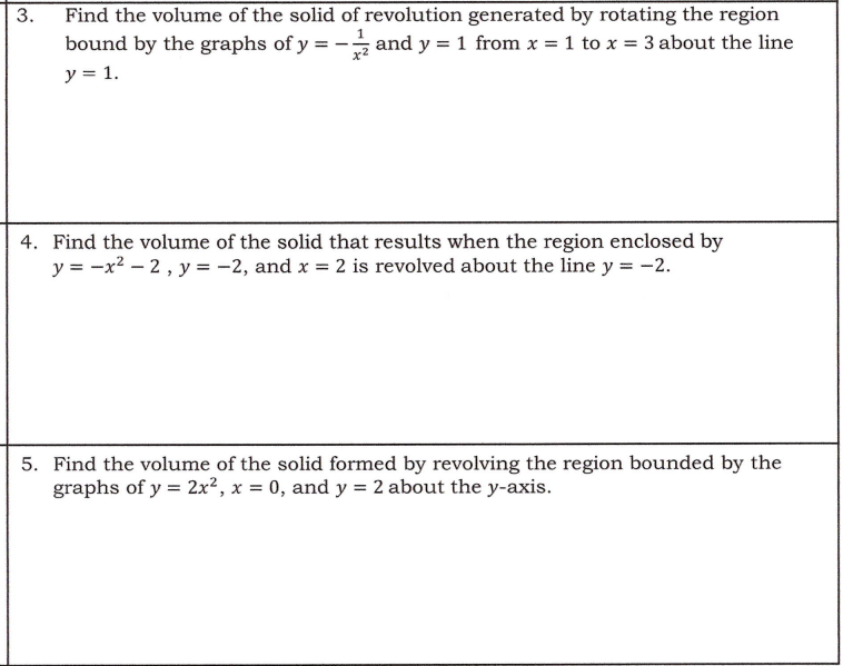 Solved Find the volume of the solid of revolution generated | Chegg.com