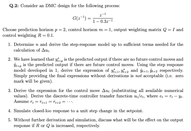 Q.2: Consider an DMC design for the following | Chegg.com