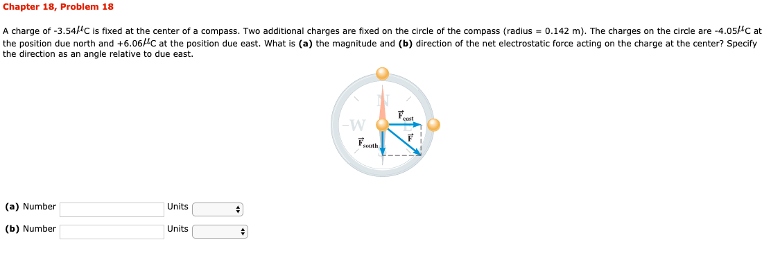 Solved A charge of -3.54C is fixed at the center of a | Chegg.com