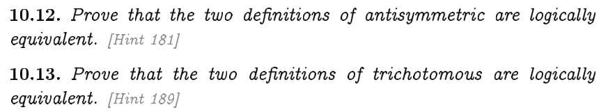Solved 10.12. Prove that the two definitions of | Chegg.com