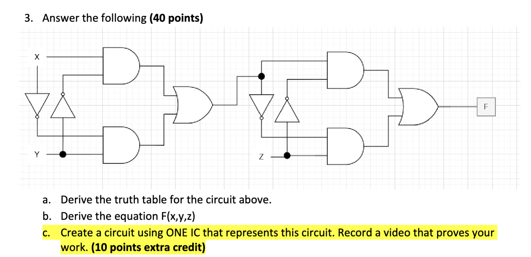 Solved a. ﻿Derive the truth table for the circuit above.b. | Chegg.com