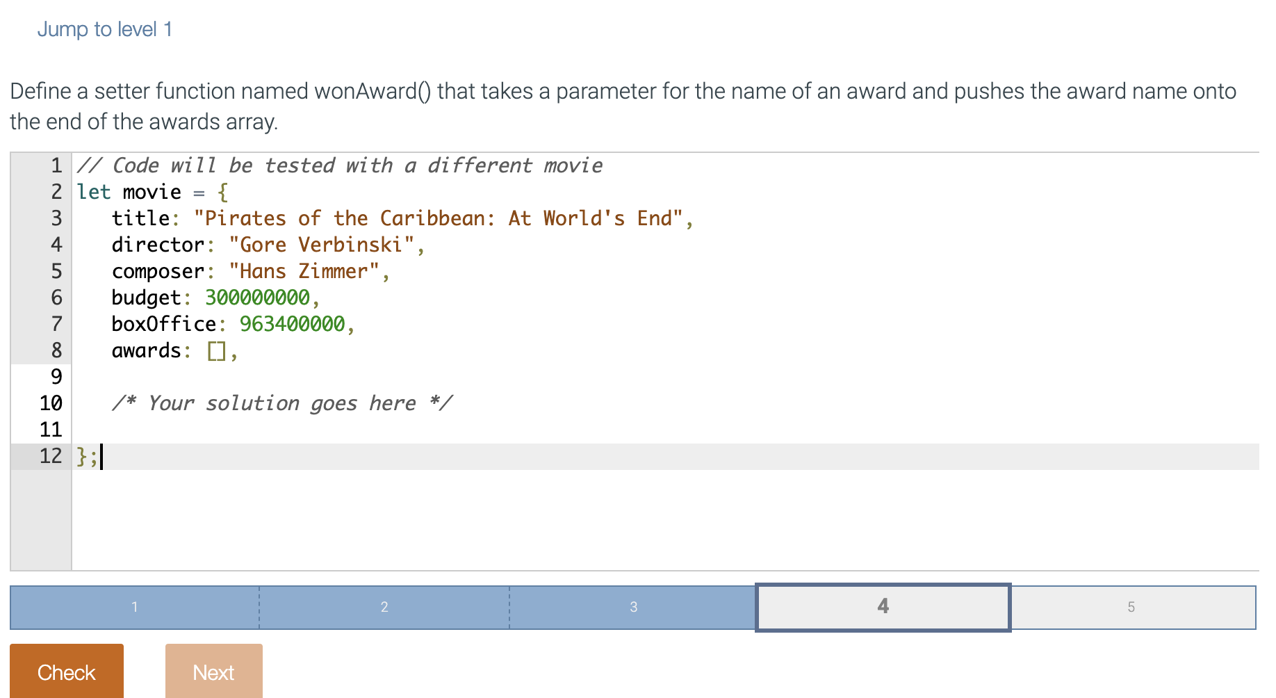 Solved Jump To Level 1 Define A Setter Function Named Chegg