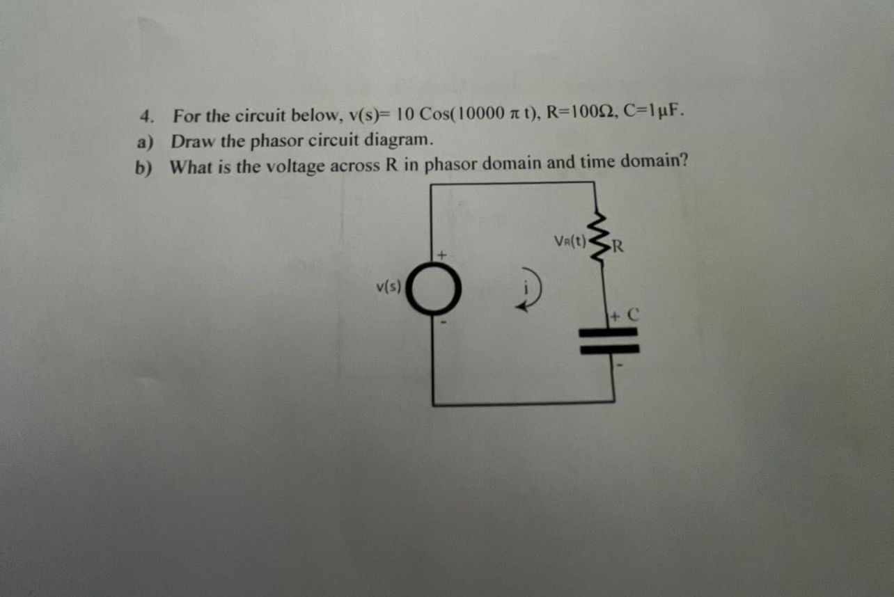 Solved For the circuit below, | Chegg.com