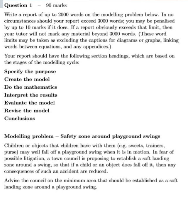 Question 1 - 90 marks Write a report of up to 2000 | Chegg.com