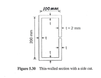 Solved 6.1 Find the flexural shear flow produced by the | Chegg.com