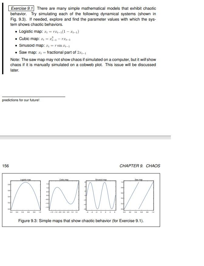 Solved Exercise 9.1. There are many simple mathematical | Chegg.com