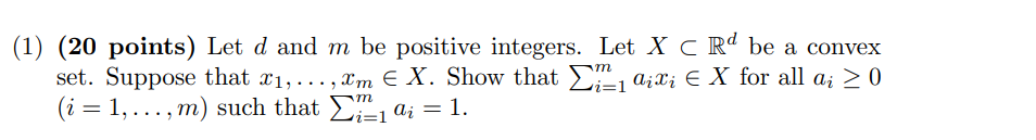 Solved (1) (20 ﻿points) ﻿Let d ﻿and m ﻿be positive integers. | Chegg.com