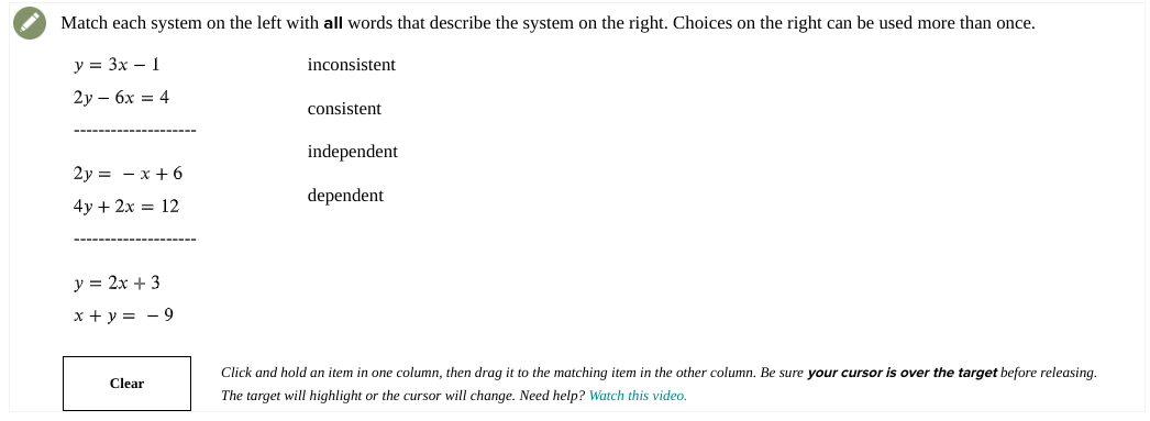 Solved Match each system on the left with all words that | Chegg.com