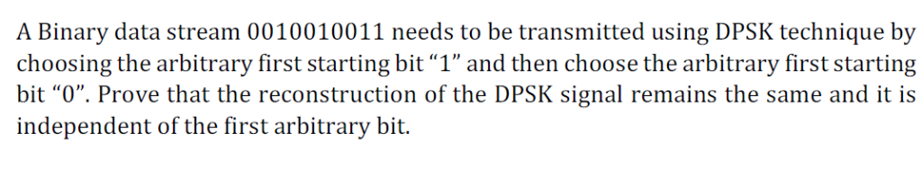 Solved A Binary data stream 0010010011 needs to be | Chegg.com