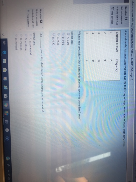 Solved odle.ramapo.edu/mod/quiz/attempt.php?attempt | Chegg.com