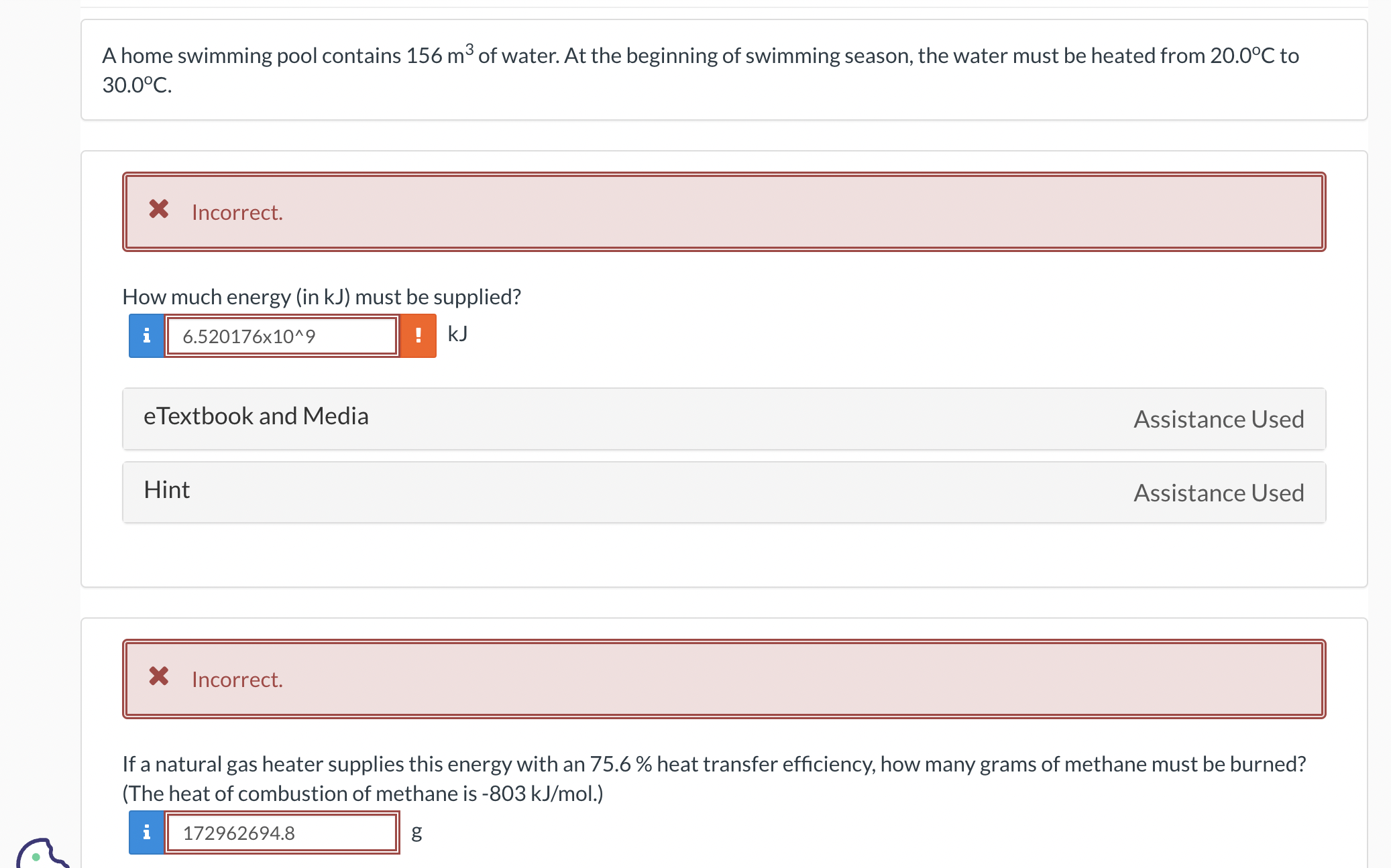 Solved A home swimming pool contains 156m3 ﻿of water. At the | Chegg.com