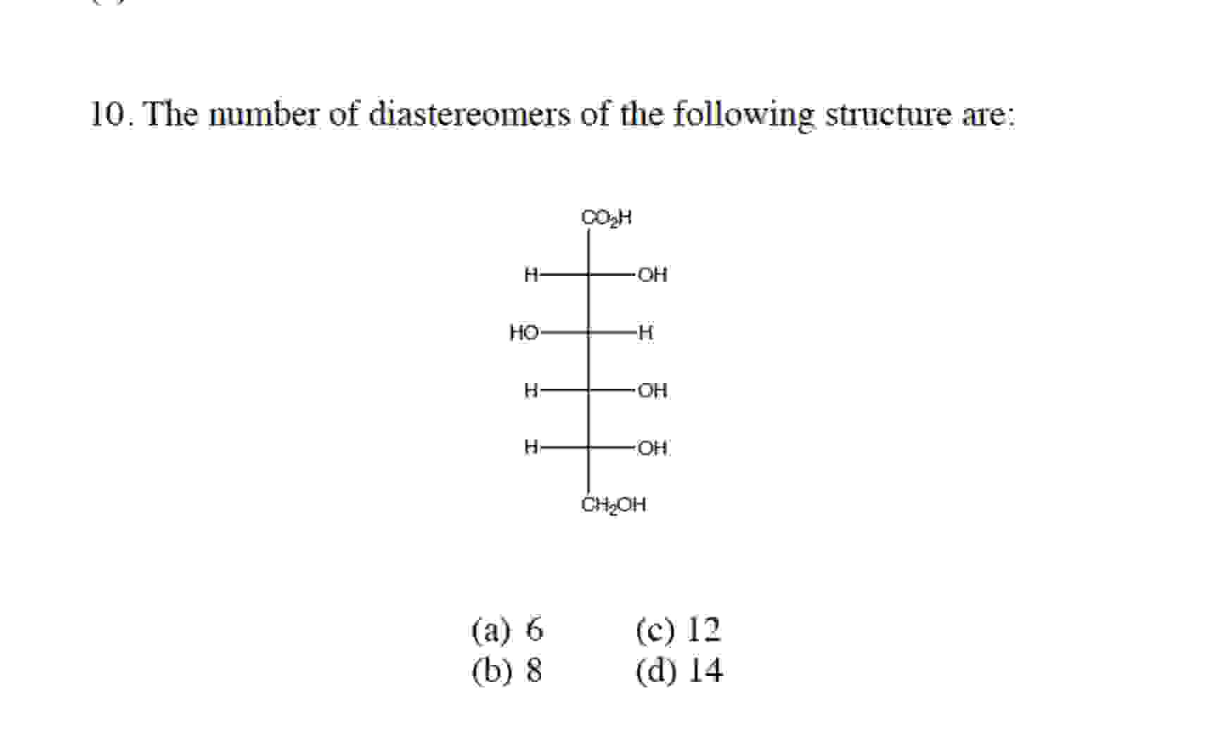 Solved The number of diastereomers of the following | Chegg.com