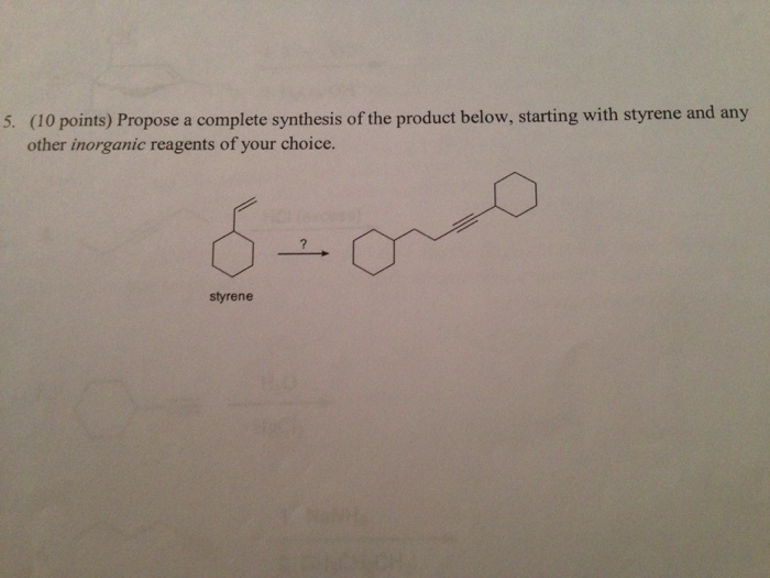 Solved Propose a complete synthesis of the product below, | Chegg.com