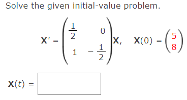 Solved Solve the given initial-value problem. | Chegg.com