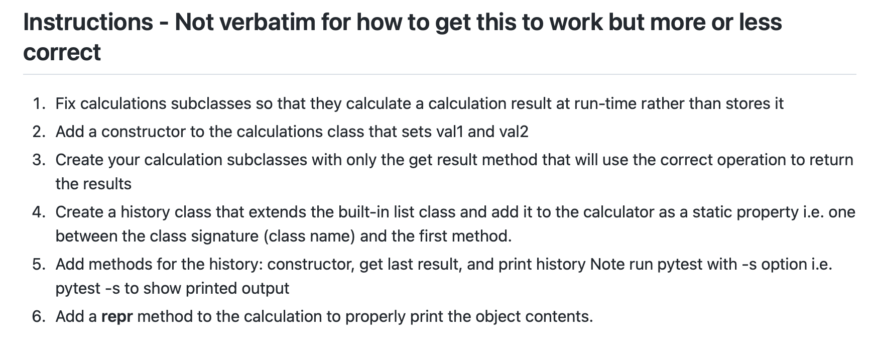 Instructions - Not verbatim for how to get this to | Chegg.com