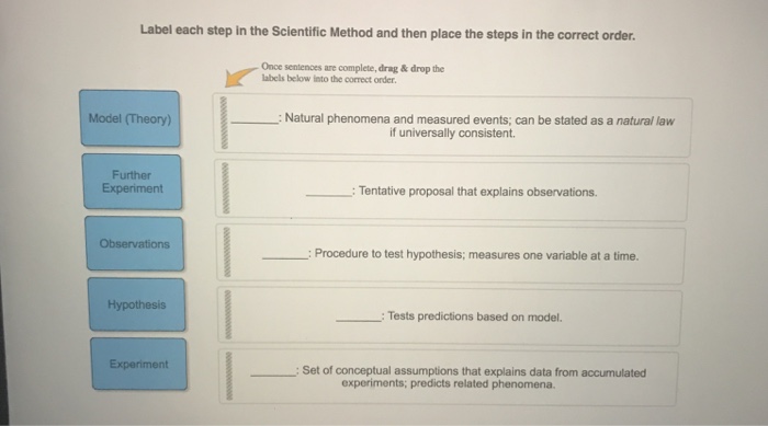 Solved Label each step in the Scientific Method and then | Chegg.com Solved Label each step in the Scientific Method and then | Chegg.com