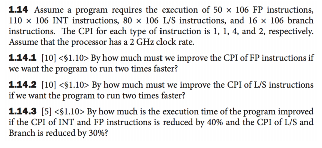 Solved 114 Assume A Program Requires The Execution Of 50 × 