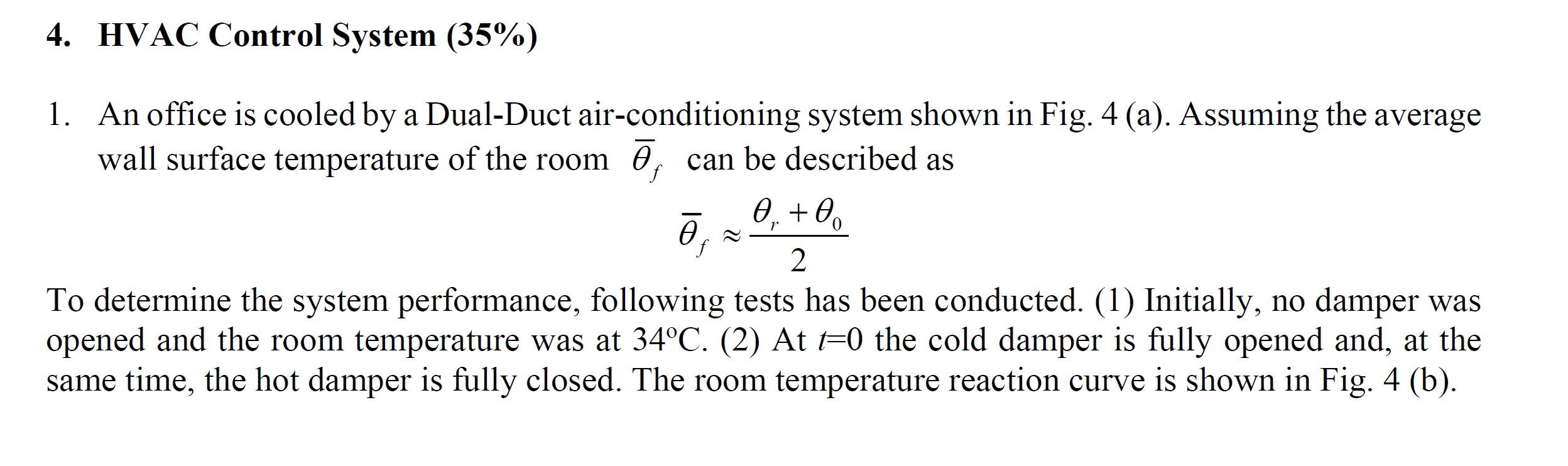 1. An office is cooled by a Dual-Duct | Chegg.com