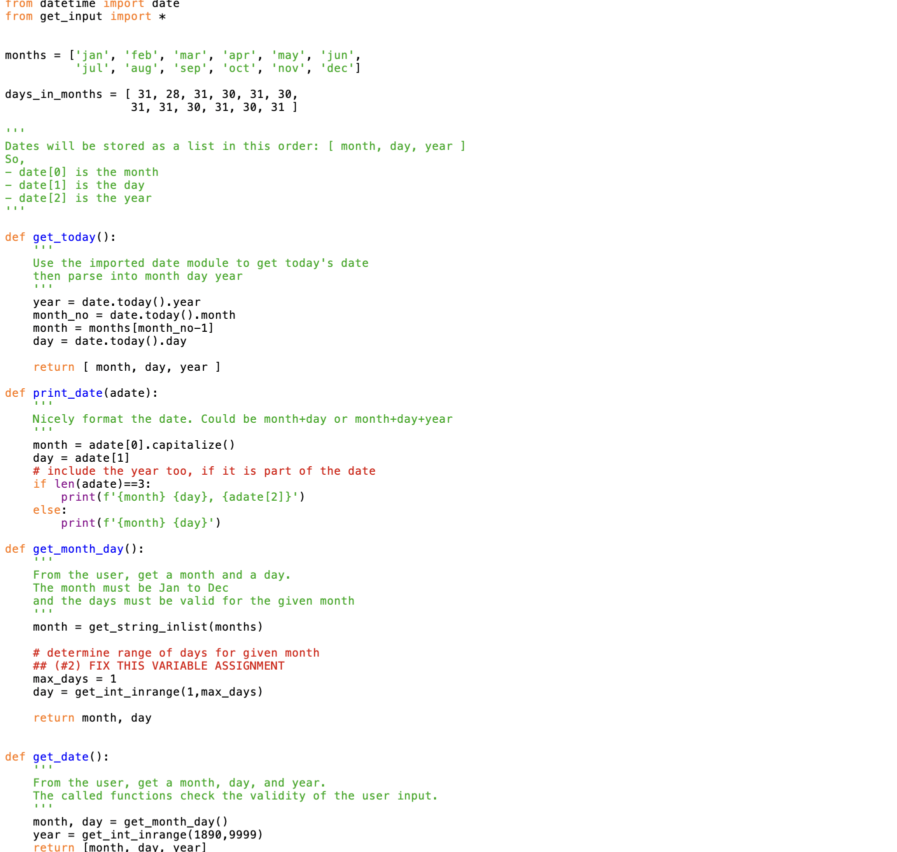 Solved Trom Datetime Import Datefrom Get Input Import