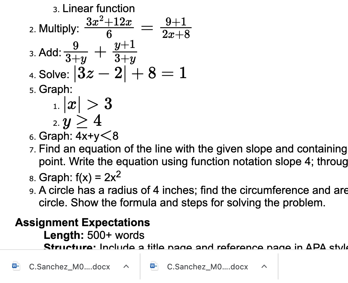 Solved 3 Linear Function 2 Multiply 63x2 12x 2x 89 1 3 Chegg