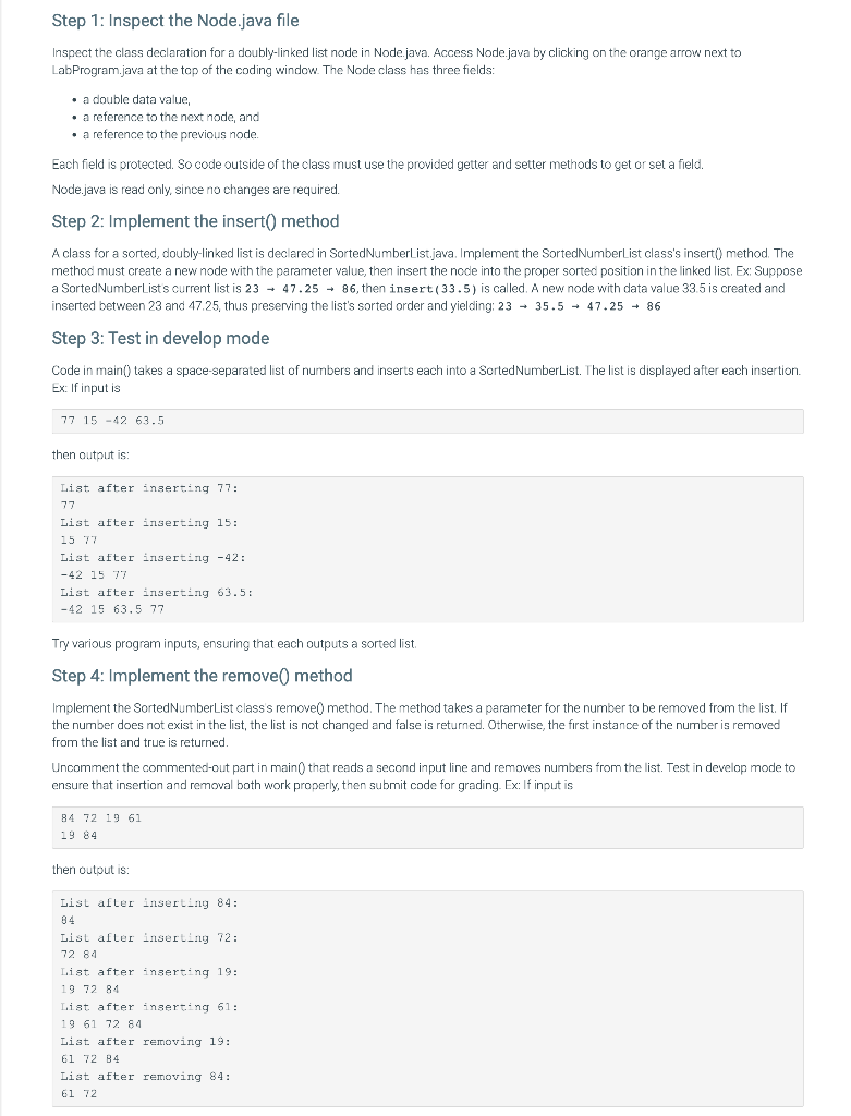 Solved LabProgram.java at the top of the coding window. The | Chegg.com