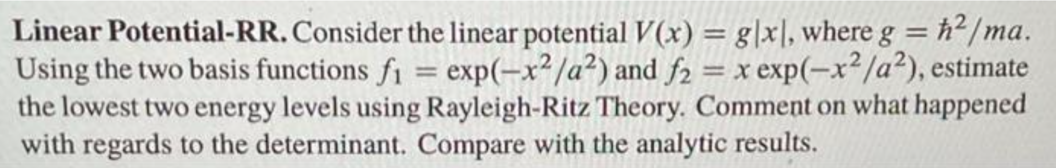 use RAYLEIGH-RITZ method. please do not answer if | Chegg.com