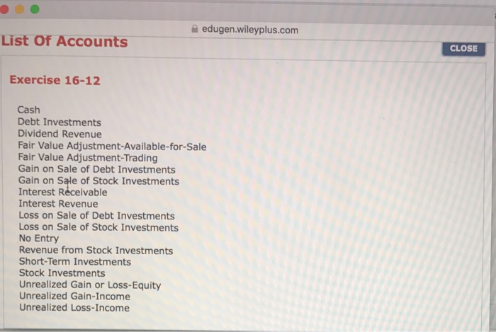 Solved Exercise 16-12 Uttinger Company has the following | Chegg.com