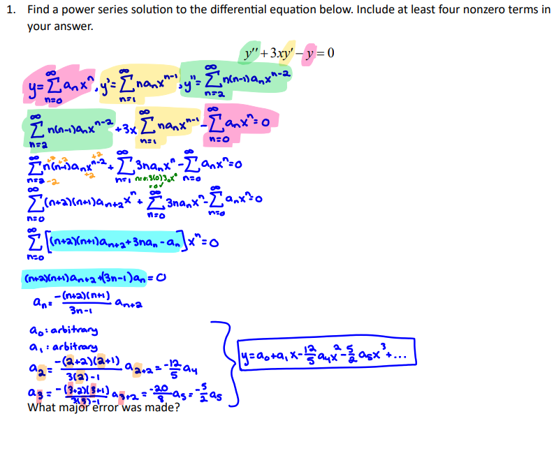 Solved What is the error in this solution? Please actually | Chegg.com