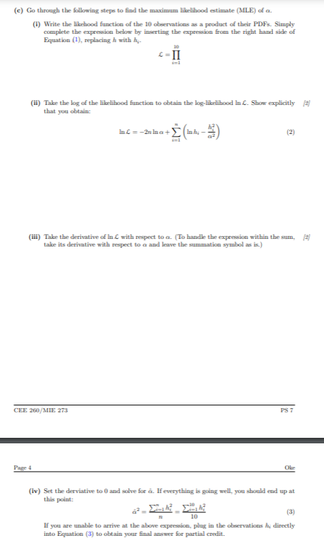 Problem 2: Maximum likelihood estimation (11 points) | Chegg.com