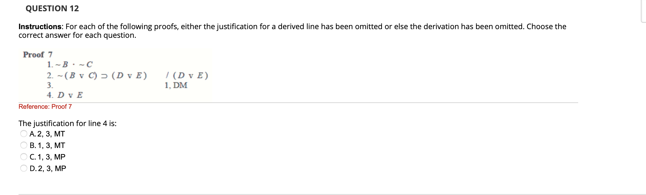 Solved Instructions: For each of the following proofs, | Chegg.com