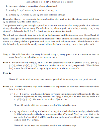 Solved Q) Fill in the base case and the inductive step | Chegg.com