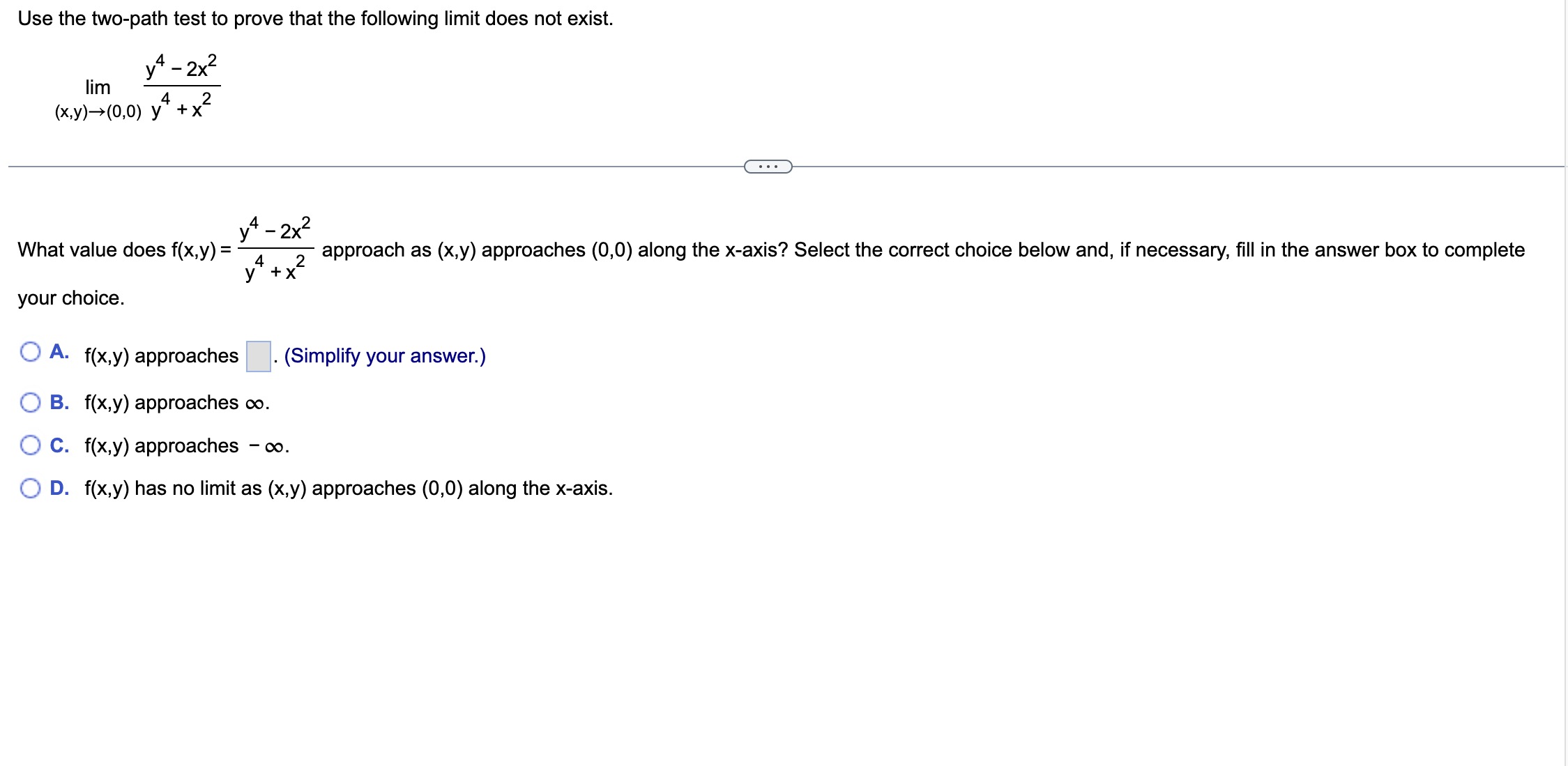Solved Use the two-path test to prove that the following | Chegg.com