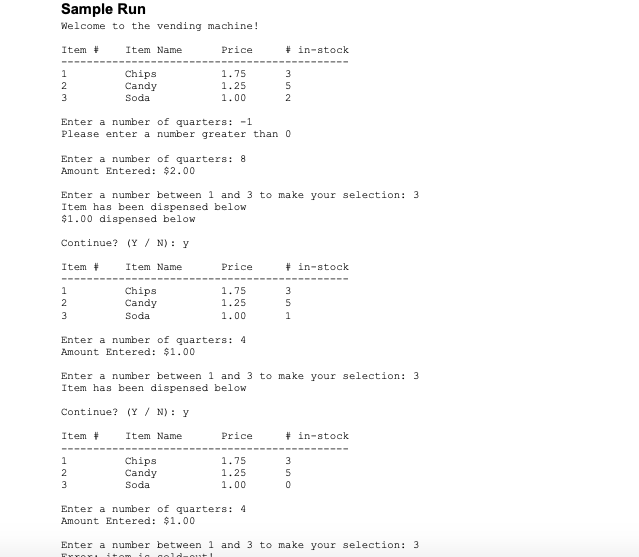 Solved For this lab, you will be creating a program that | Chegg.com