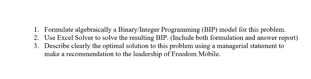 Solved Problem 3: Integer/Binary Programming (22 points) | Chegg.com Solved Problem 3: Integer/Binary Programming (22 points) | Chegg.com
