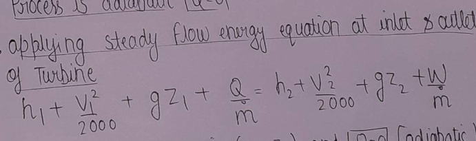 For the steady flow energy equation for this | Chegg.com