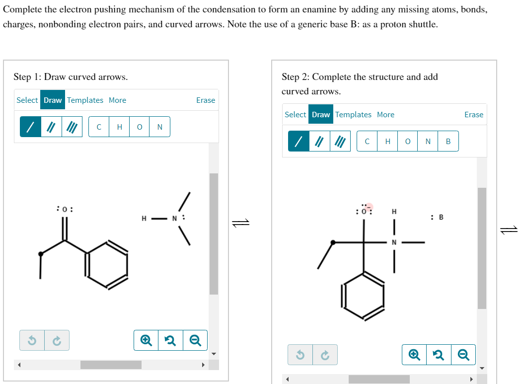 Solved Complete the electron pushing mechanism of the | Chegg.com