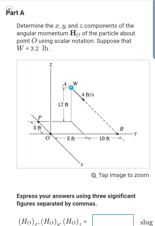 Solved Part A Determine the x, y, and 2 components of the | Chegg.com